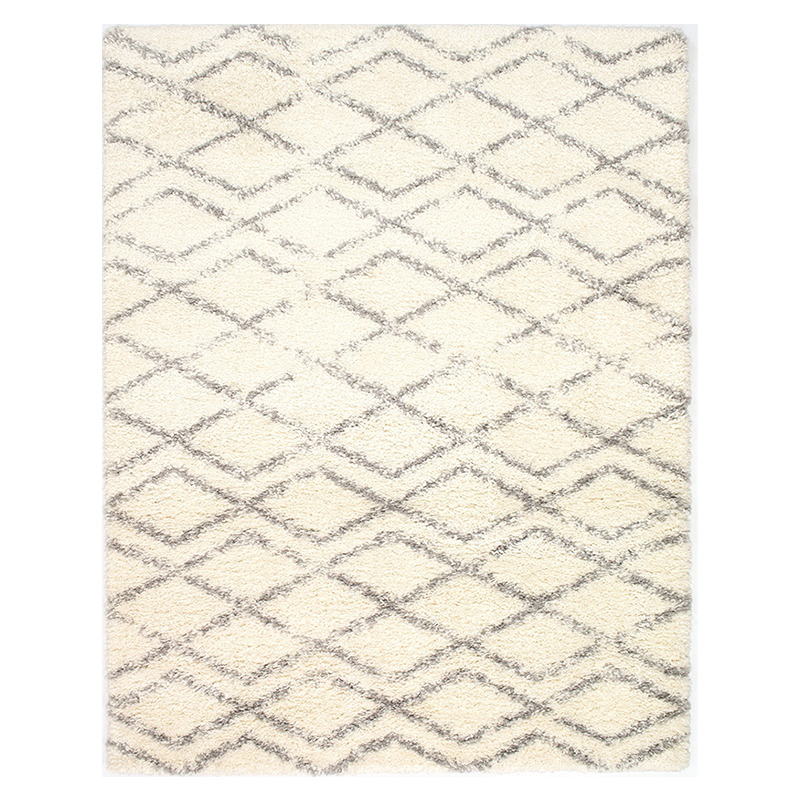 OCI Comfort Linda Rauten in creme und grau | Teppich | Heineking24